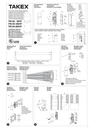 Takex PB-IN-200HF Instruction Manual | PDF