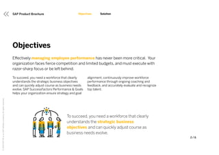 SAP SuccessFactors Performance & Goals | PDF