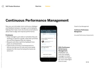 SAP SuccessFactors Performance & Goals | PDF