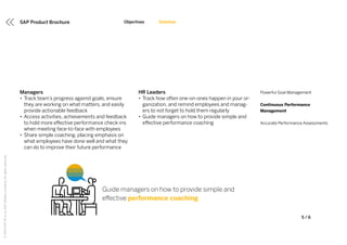 SAP SuccessFactors Performance & Goals | PDF