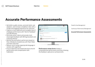 SAP SuccessFactors Performance & Goals | PDF