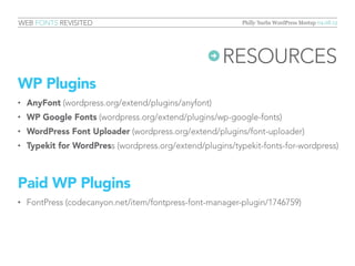 Web Fonts Revisited | PDF | Web Design and HTML | Internet