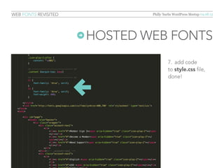 Web Fonts Revisited | PDF | Web Design and HTML | Internet
