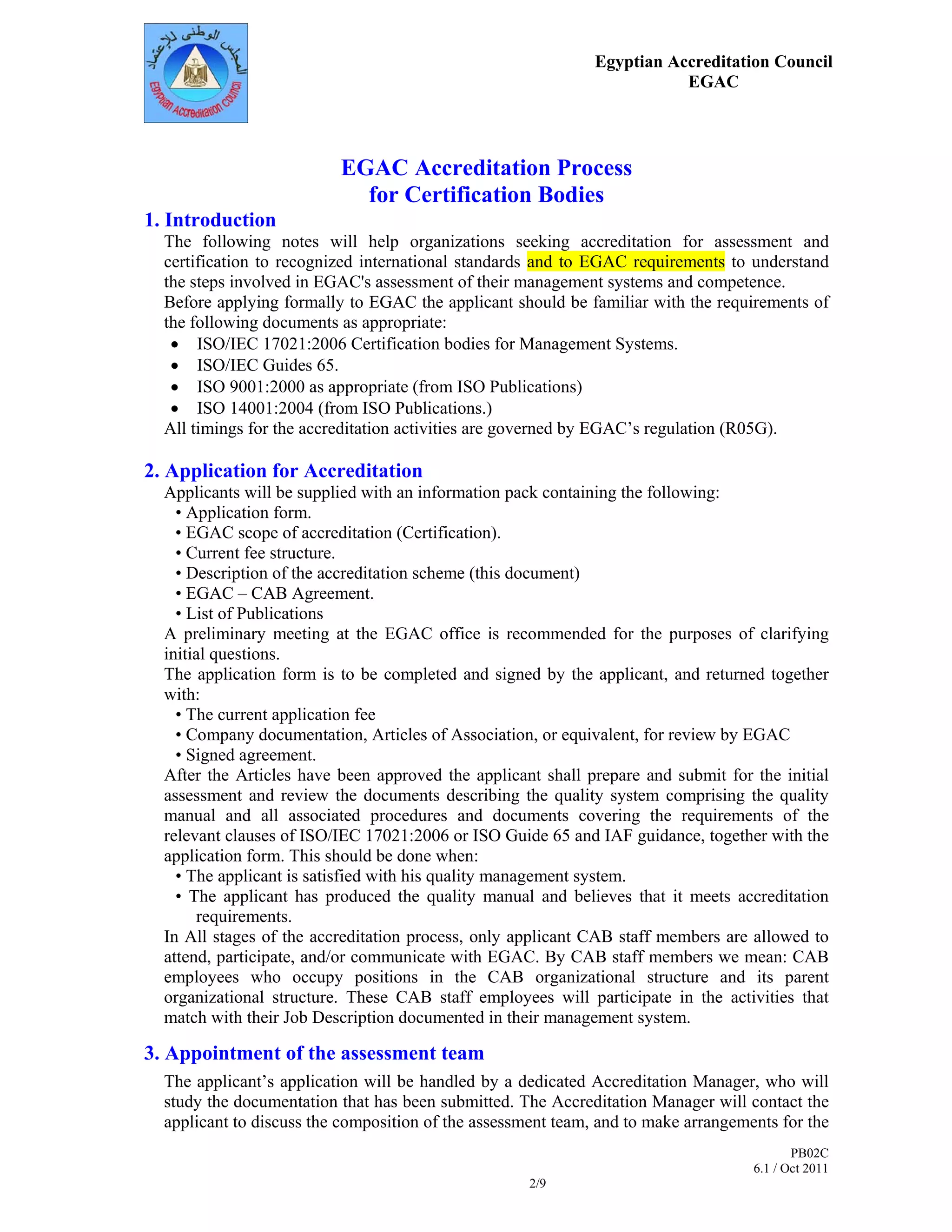 Pb02 c accreditation process for cb | PDF