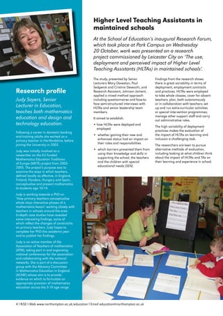RiSE (Research in School of Education ) newsletter Issue03 (Spring 2011 ...