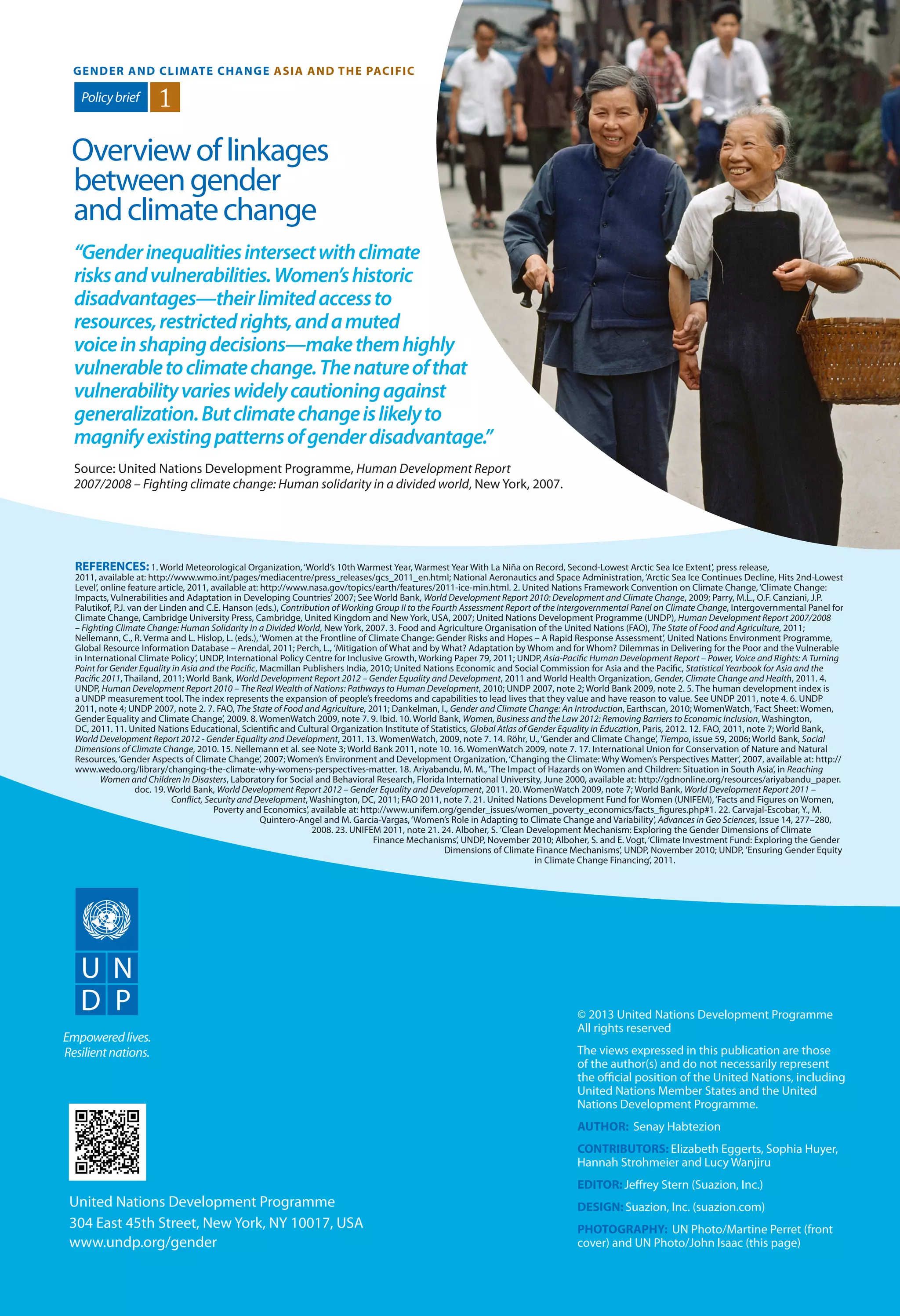 Pb1 ap-overview-gender-and-climate-change | PDF