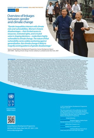 Pb1 ap-overview-gender-and-climate-change | PDF