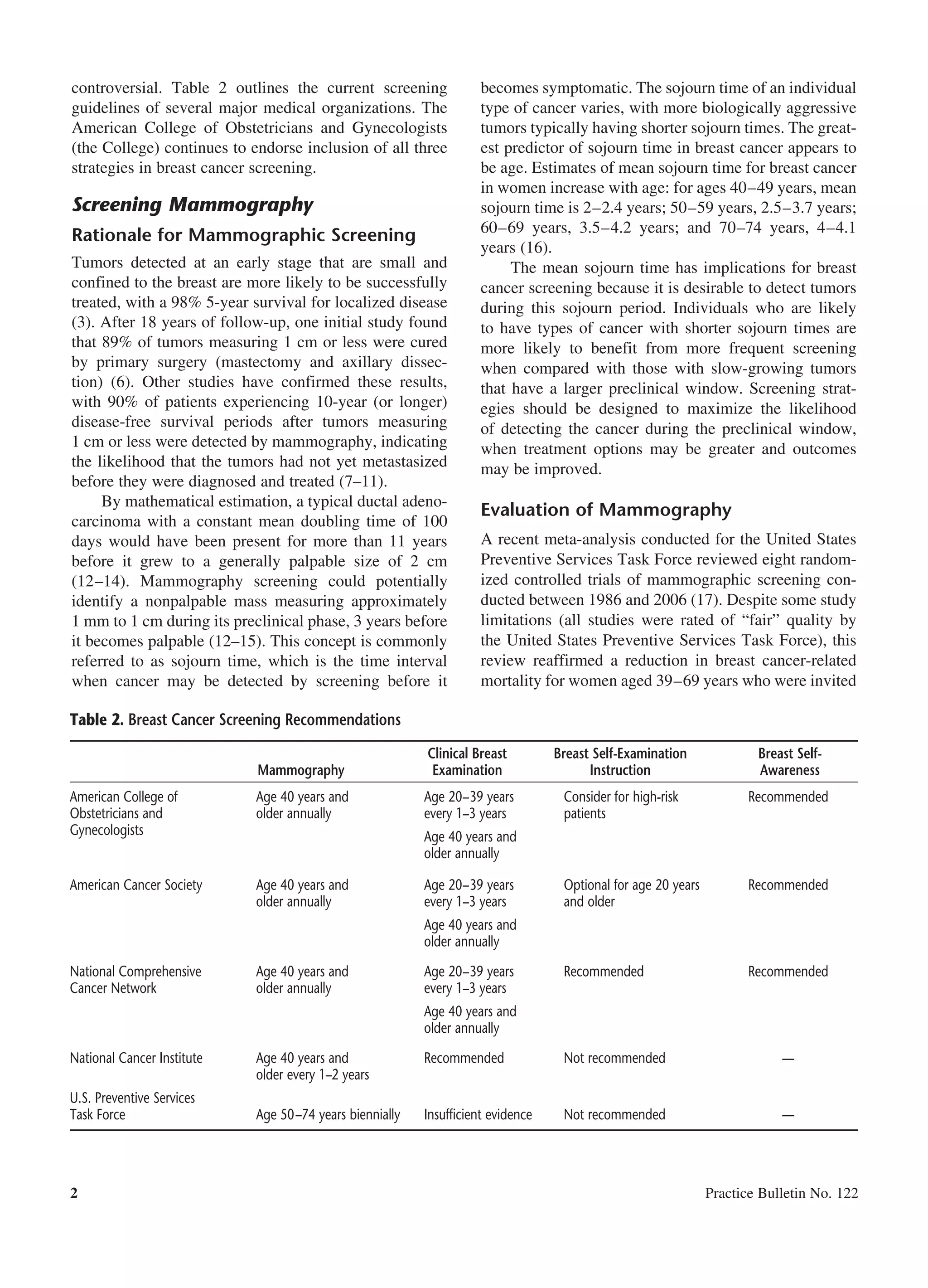 Breast Cancer Screening | PDF