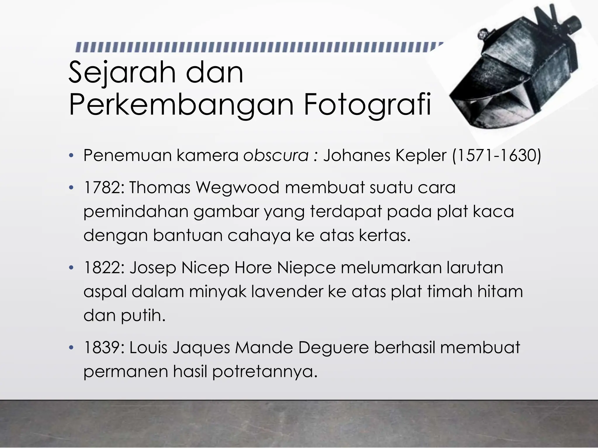 PB1 - PENGERTIAN, SEJARAH dan MANFAAT FOTOGRAFI | PPTX