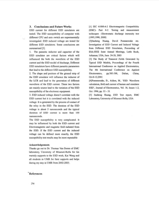 Pb2003.01 problems with the electrostatic discharge (esd) immunity test ...