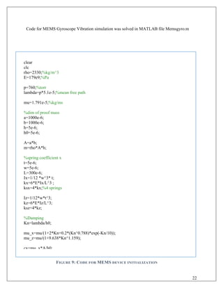 Mems vibratory gyroscope simulation and sensitivity analysis kanwar ...
