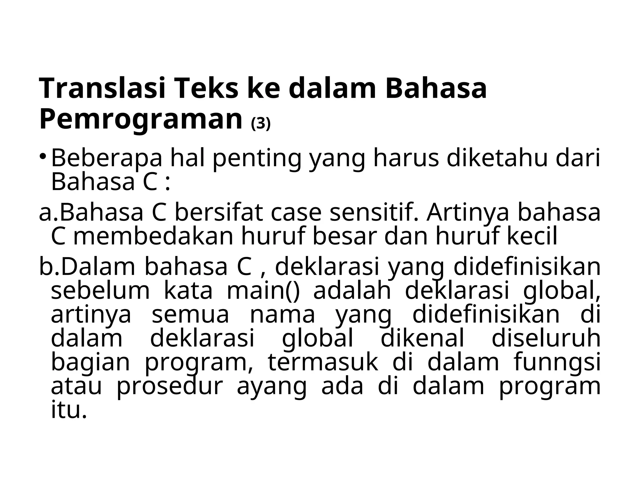 pb2mat_pert2.ppt algoritma pemrograman c | PPT