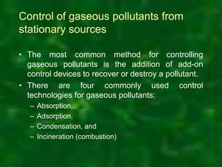 Air pollution module 3 (Effects and Control) - BAF | PPT
