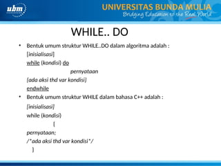 pb3mat_pertemuan 6 algoritma pemrograman | PPT