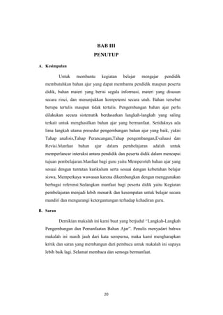 Makalah Langkah-langkah Pengembangan Bahan Ajar.pdf