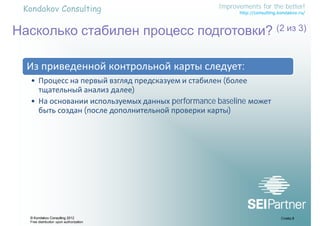 Process Performance Baselines на простом примере | PDF