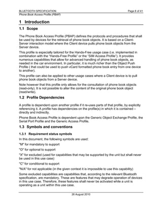 Blutooth profile | PDF | Operating Systems | Computer Software and Applications