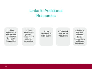 Place-based approaches for reducing health inequalities | ODP