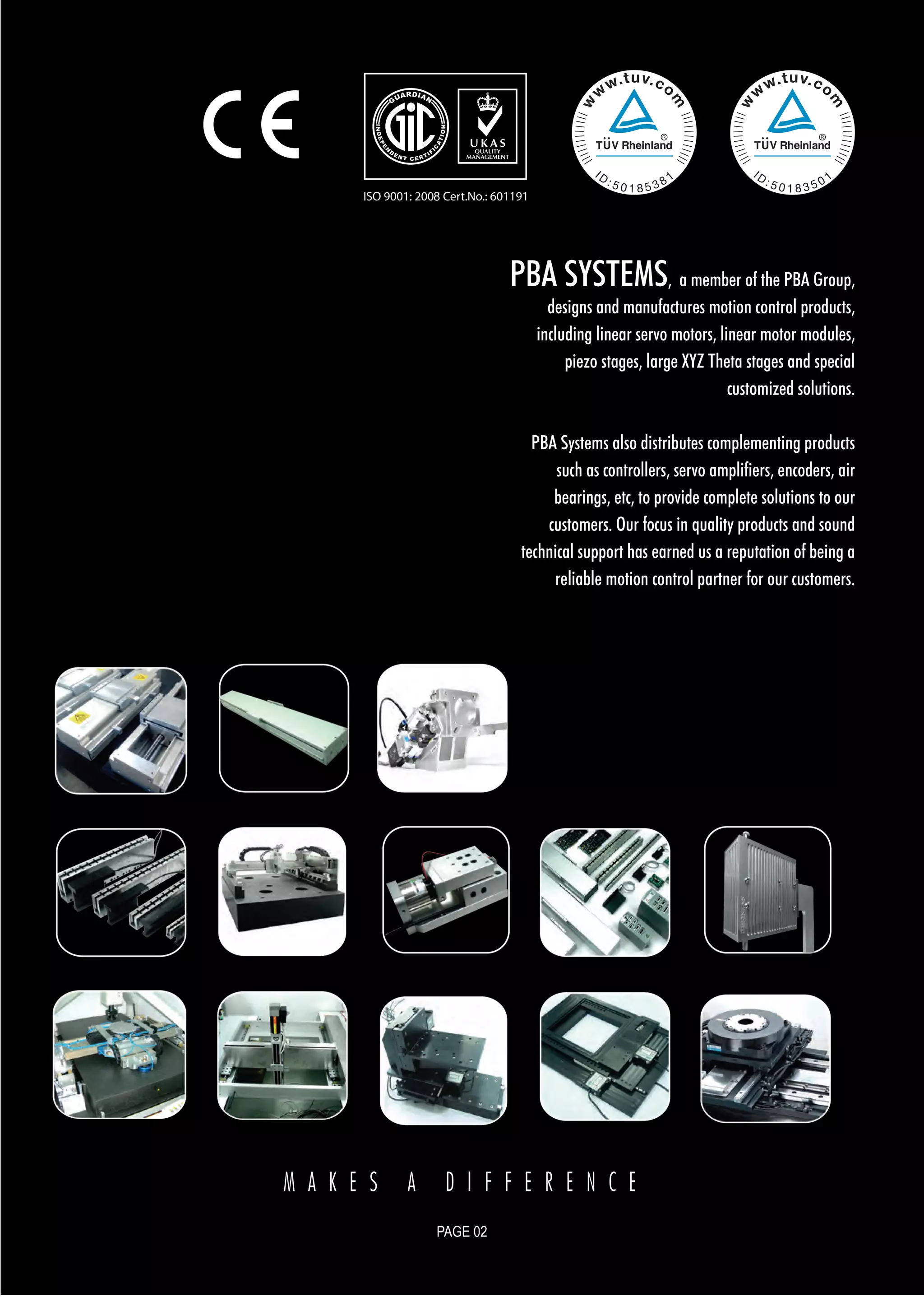 DX B Ironless Linear Motor - PBASystems | PDF
