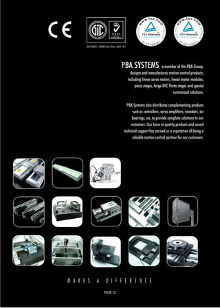 DX B Ironless Linear Motor - PBASystems | PDF