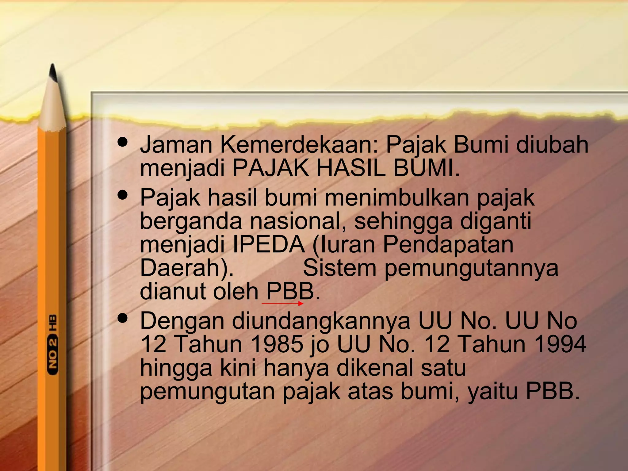 Pajak Bumi dan Bangunan (PBB) | PPT