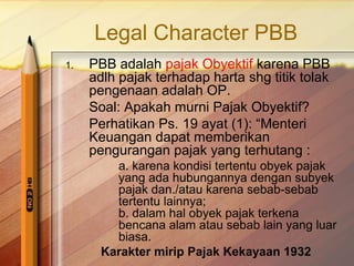 Pajak Bumi dan Bangunan (PBB) | PPT