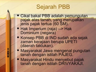 Pajak Bumi dan Bangunan (PBB) | PPT