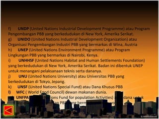 PBB ( Perserikatan Bangsa - Bangsa ) | PPTX