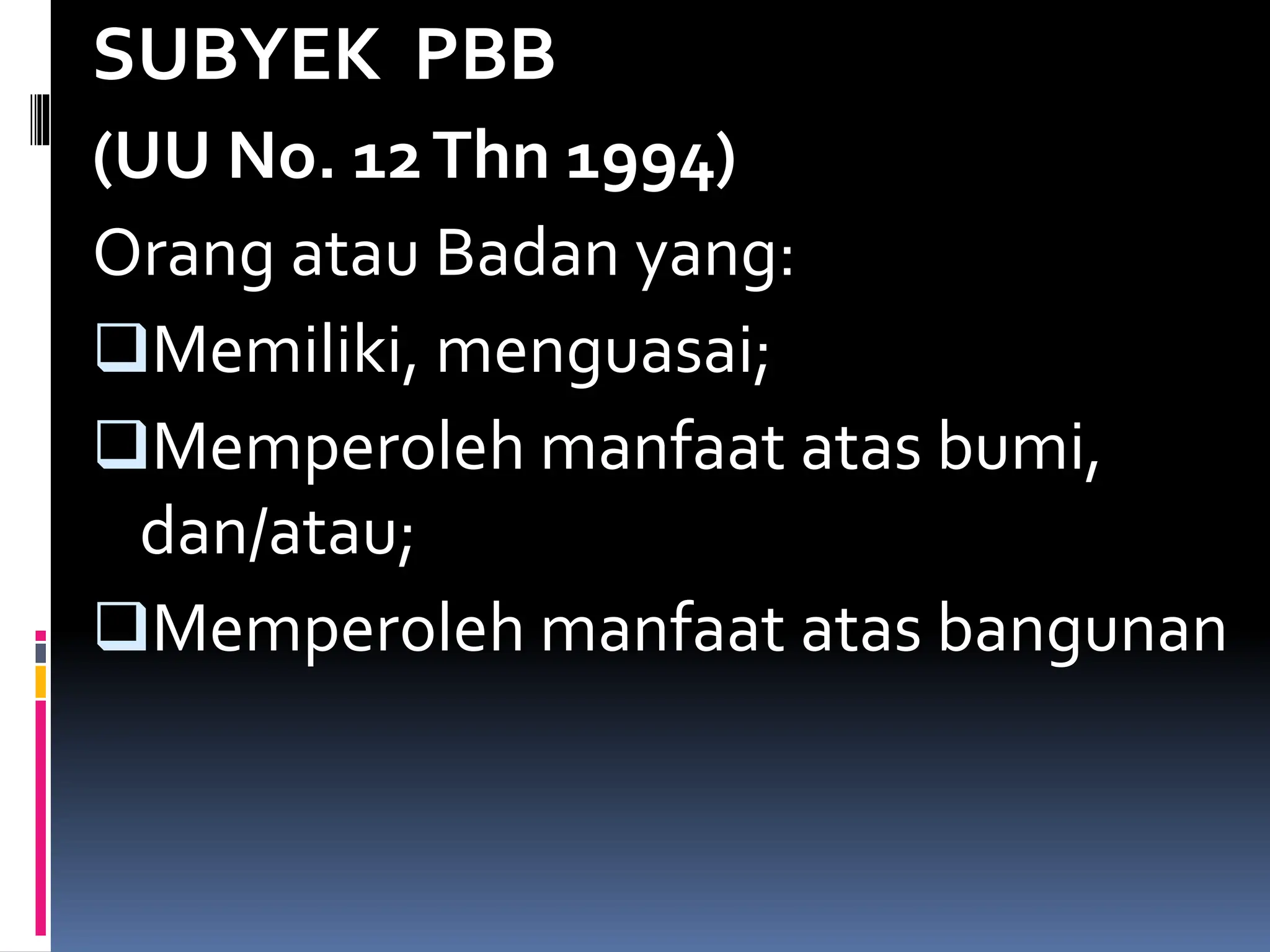 SOSIALISASI PAJAK BUMI DAN BANGUNAN (PBB) | PPTX