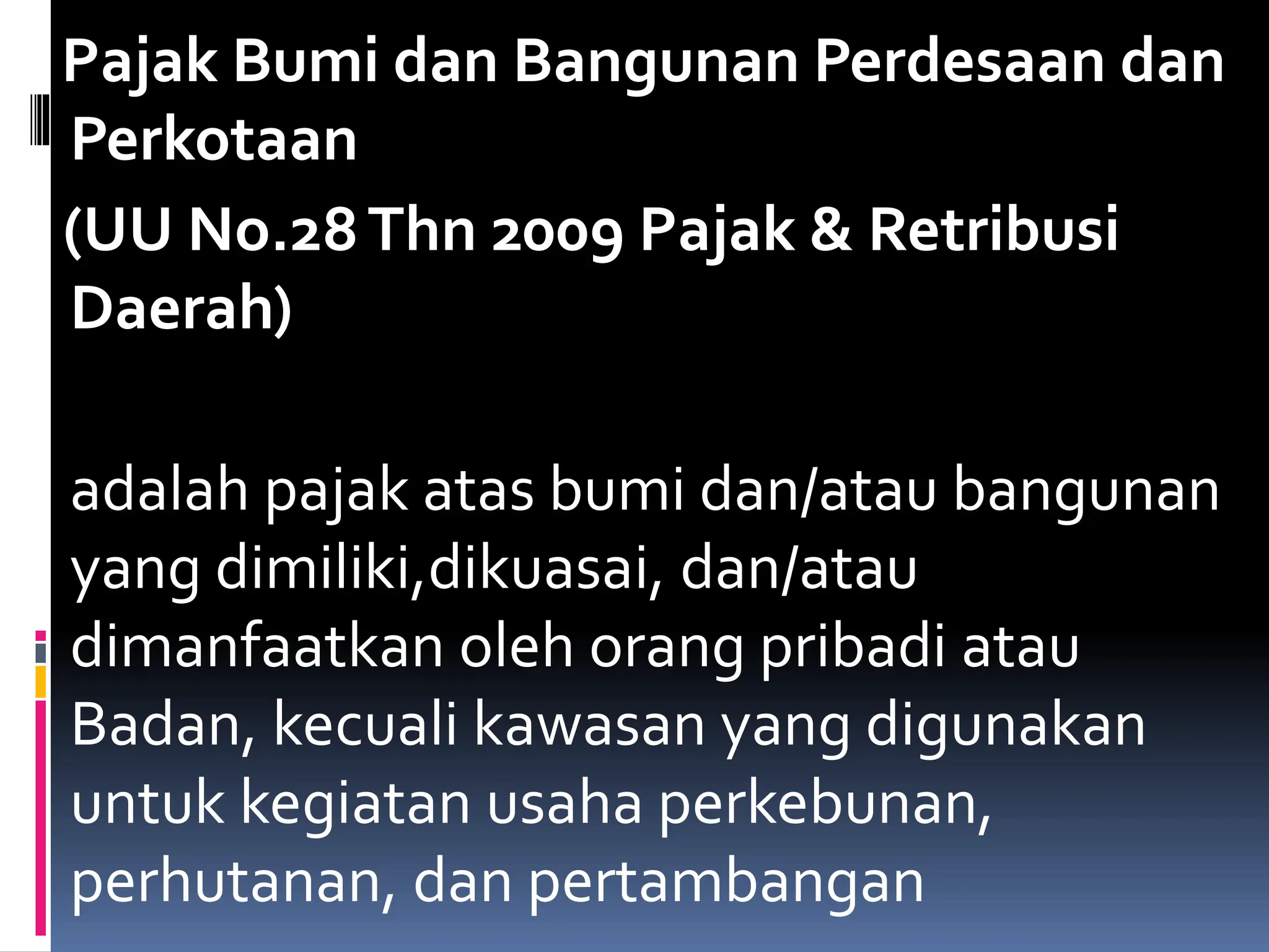SOSIALISASI PAJAK BUMI DAN BANGUNAN (PBB) | PPTX