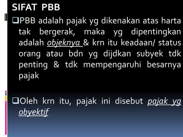 SOSIALISASI PAJAK BUMI DAN BANGUNAN (PBB) | PPTX