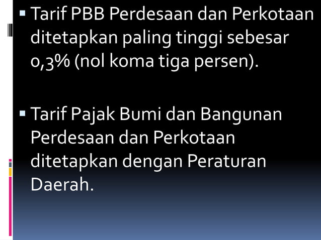 SOSIALISASI PAJAK BUMI DAN BANGUNAN (PBB) | PPTX