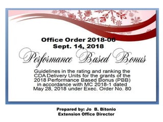 Performance Based Bonus | PPT