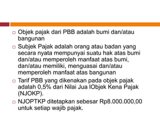 PBB, Bea Materai, dan Tantangan Pemungutan | PPTX