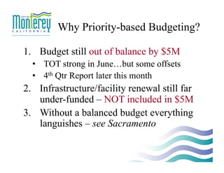 Priority-based Budgeting | PDF