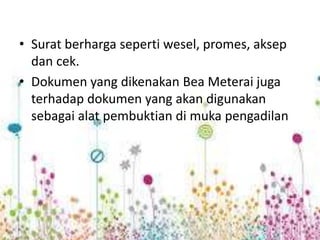 PBB dan Bea Materai | PPTX