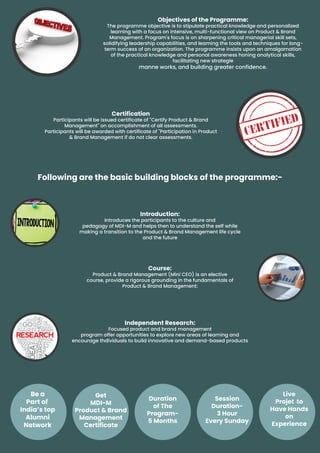 Product and Brand Management Program Details | PDF