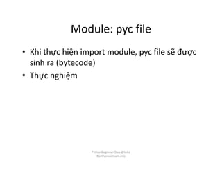 Python Beginner Class day-07-08-module | PPT