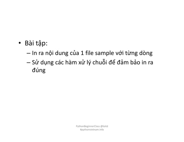 Python Beginner Class day-09-fileio | PDF