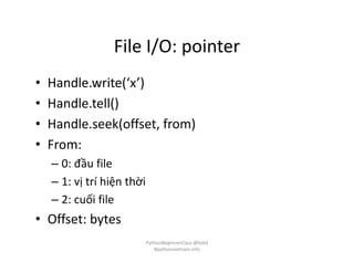 Python Beginner Class day-09-fileio | PDF