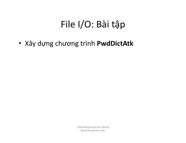 Python Beginner Class day-09-fileio | PDF