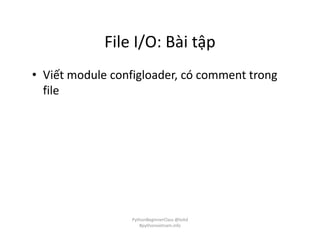 Python Beginner Class day-09-fileio | PDF