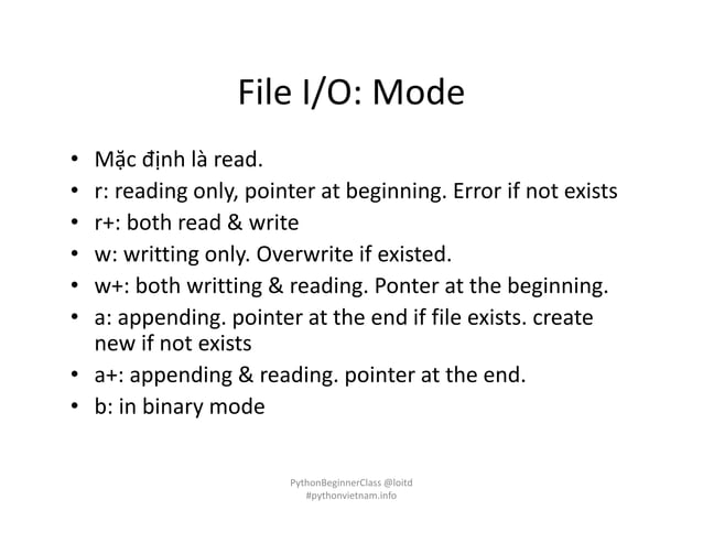Python Beginner Class day-09-fileio | PPT