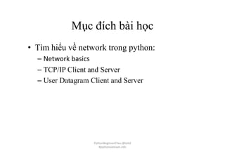 Python Beginner Class day-15-networking | PPT