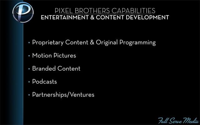 Pixel Brothers Capabilities Presentation | PPT