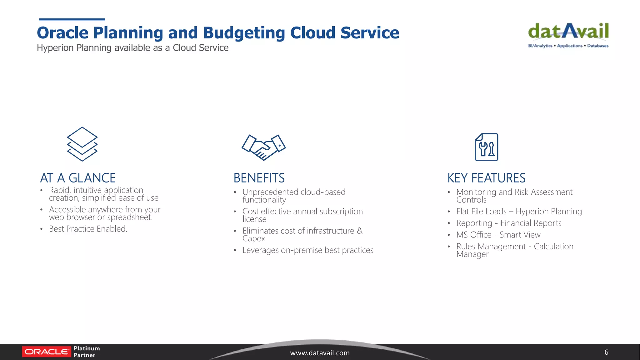 Oracle Planning and Budgeting Cloud Service | PPTX