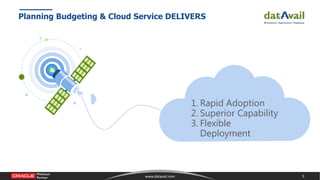 Oracle Planning and Budgeting Cloud Service | PPTX