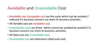COST ANALYSIS | PPTX