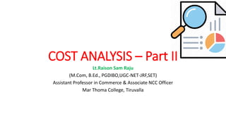 cost analysis- part ii | PPT