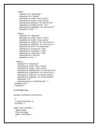 android project-house tax billing | PDF